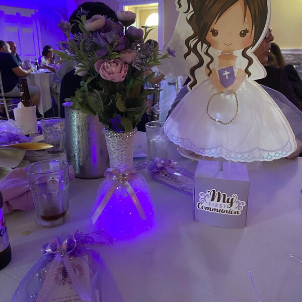 First Holy Communion Girl Centerpiece Centerpiece - Etsy
