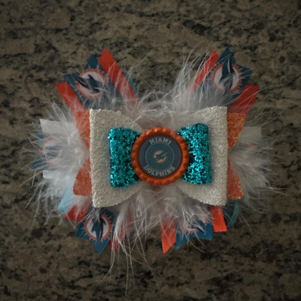 Dallas Cowboys Inspired Streamer Bow With a Faux Leather Bow - Etsy