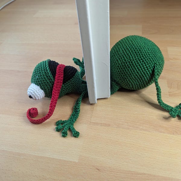 The Original Squashed Frog Door Stopper Amigurumi Instant Download PDF ...
