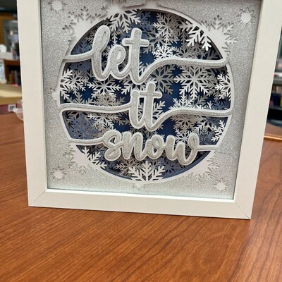 3d Winter Snowflakes Shadow Box Svg, Snowflakes Svg, Snowflakes Shadow ...