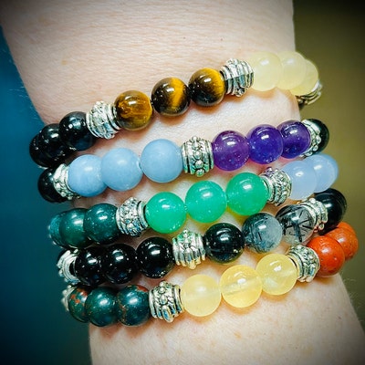 ADDICTION RECOVERY 8mm Crystal Intention Stretch Bead Bracelet - Etsy