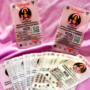 Transparent Business Card, Clear, QR Code, Pvc, Acrylic Frosty Plastic ...