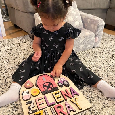 ROAR Name Puzzle for Kids. Great Baby Shower Gif Birthday - Etsy