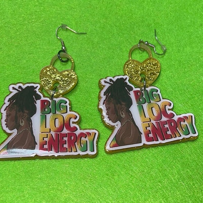 Big Loc Energy Black Woman Png Sublimation Design Download, Afro Woman ...