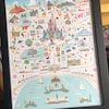 MAGIC KINGDOM Poster | Walt Disney World Magic Kingdom Whimsical Map ...