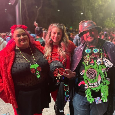 Trippy, Smiley Face, Melty Face, Perler - Etsy