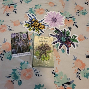 Velvet Spider Sticker 3.5 Inch Glossy Sticker Ladybird | Etsy