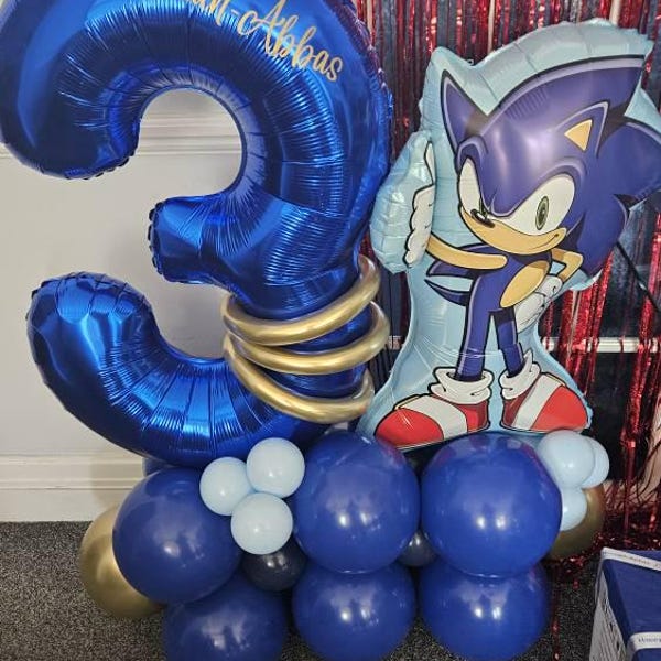 DIY Sonic the Hedgehog Personalised Balloon Sculpture Kit | No Helium ...