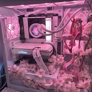 Sakura Cherry Blossom Logo V2 Gaming Computer Fan Shroud / Grill ...