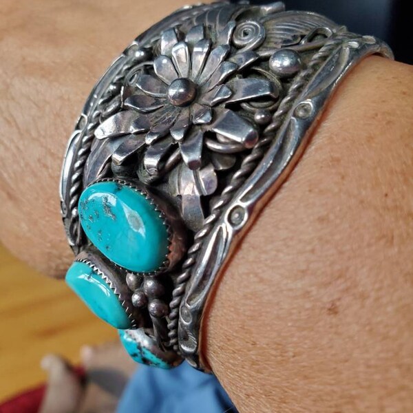 Turza Wells and Andrew Shows Enamel & Inlay Gemstone on Sterling Silver ...