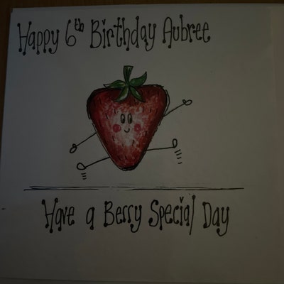 Hand Drawn Minecraft Creeper Birthday Card - Etsy