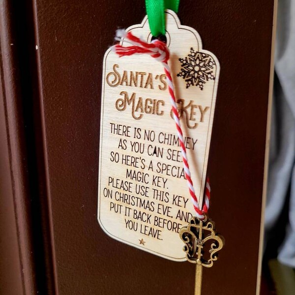 Santa's Magic Key SVG, Christmas Eve Keepsake, Laser Cut File (digital ...