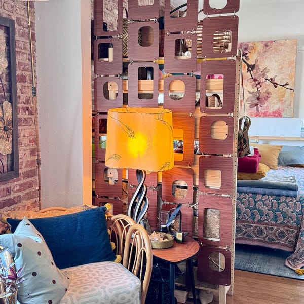 Brown Set of 12 Hanging Room Divider - Etsy