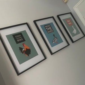 Silly Goose Wall Art Kitchen Wall Art Kitchen Poster Kitchen Quote ...