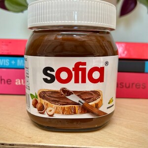 Personalised Chocolate Spread Label Vinyl Sticker Funny - Etsy UK
