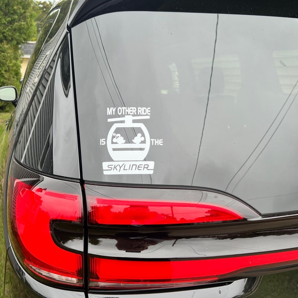 My Other Ride is the Skyliner Decal, Disney Decal, Disney Sticker ...