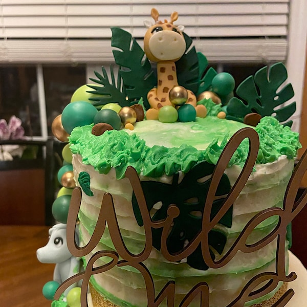 Fondant Tropical Leaves - Leaf Cake Toppers - Safari Party - Etsy