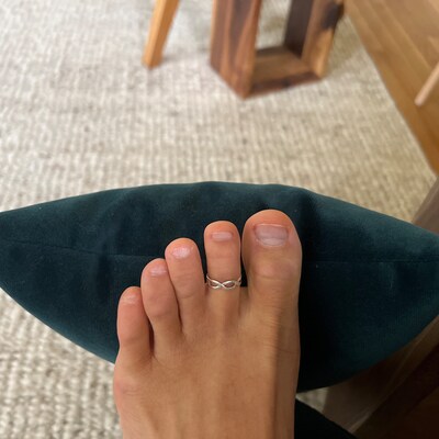 Greek Key Toe Ring Silver Toe Ring Sterling adjustable - Etsy