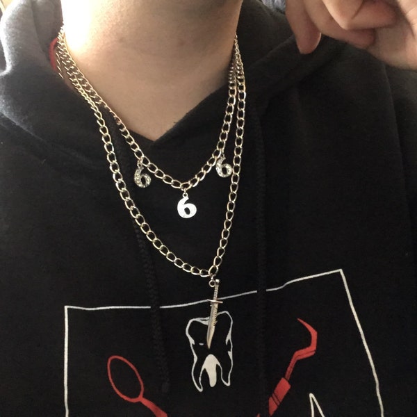 Ur Knife My Back Chain | Dark Horror Aesthetic Knife Jewelry | Layering ...