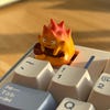 Glowing Fire Artisan Keycap, Fire Demon Anime Keycap, Anime Keycap ...