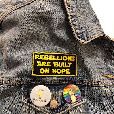 Rebellions Are Built on Hope Patch Made in USA 4 X 2 Rebel Patch Patch ...