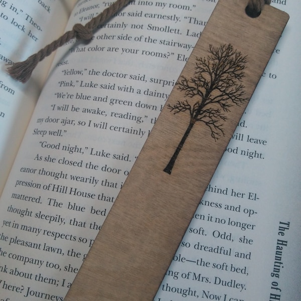 Tree Bookmarks, Set of Three, Bookmark, Wood,, Wood Bookmark, Gift ...