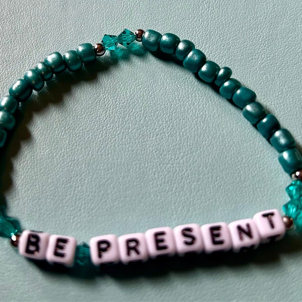 Custom Word Bracelet - Personalized Word Bracelet - Letter Bead ...