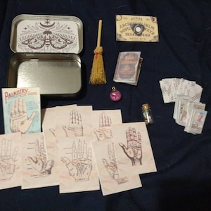 Mini Tarot Cards, Mini Grimoire, Mini Altar, Mini Spell Kit, Psychic ...