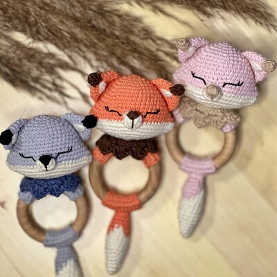 My Wolf Rattle Crochet Pattern PDF in English US Terms - Etsy