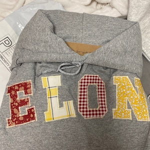 Custom Patchwork College Crewneck - Etsy