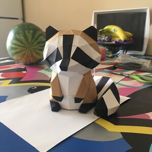 T Rex Paper Model Rex Paper Model papercraft DIY Low - Etsy