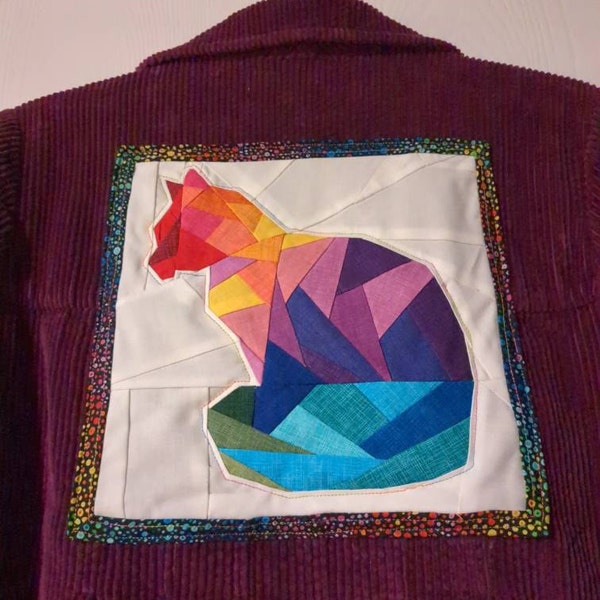 Geometric Cat Paper Pieced Pattern - Etsy