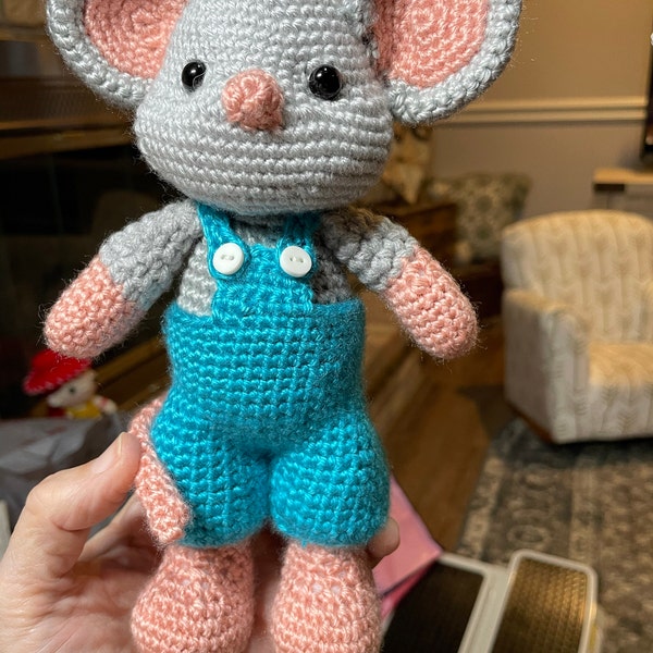 Crochet Mouse Pattern / Amigurumi Plush Toy PDF / Mouse Girl and Mouse ...