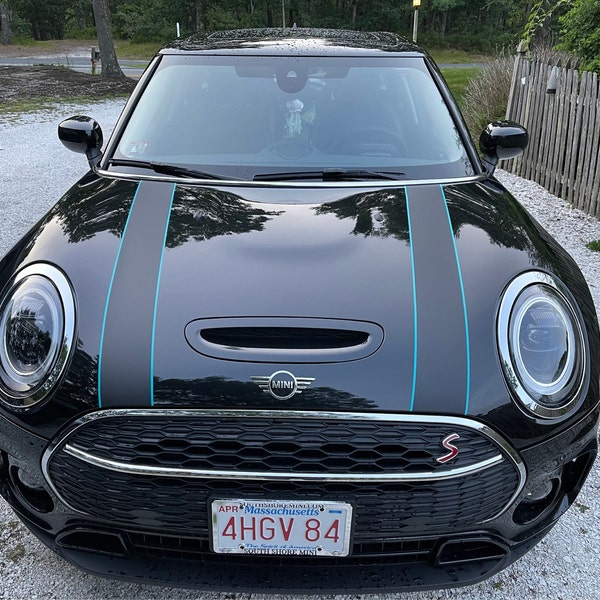 Mini Cooper Bonnet Stripes, Stripes for Hood, Racing Decoration Decals ...