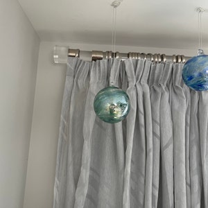 Luxholdups Lucite Rectangular Curtain Rod in Custom Length - Etsy