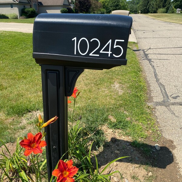 Custom Mailbox Address Numbers, Modern Mailbox Numbers, Mailbox Decals ...