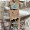 Small Enamel Pin Display Tag for Handbags. Upcycled Leather, Pin Badge ...