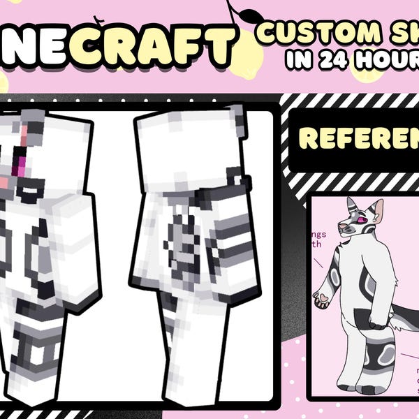 Custom Furry Minecraft Skins From Scratch Unique Fursona & Anthro ...