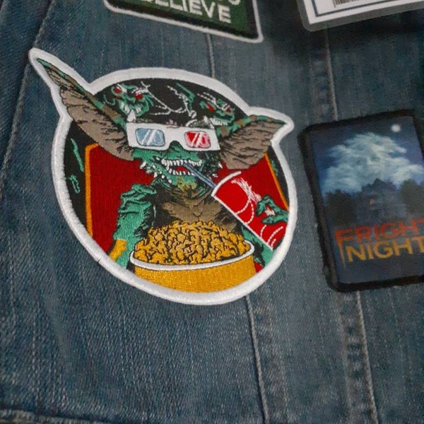 Gremlin Popcorn Movie Scene Iron on Patch: Spooky Nostalgic Gift - Etsy