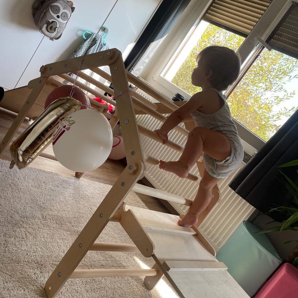 Large Climbing Arch With Pillow, 1st Bday Kids Furniture Gift for ...