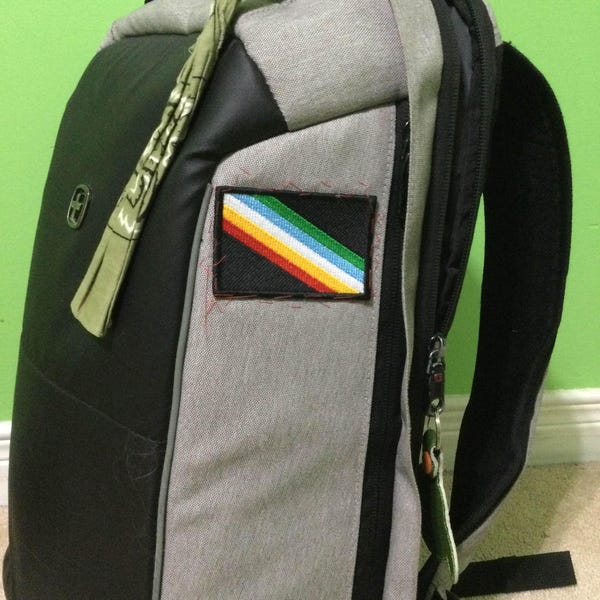 Bisexual Flag Embroidered Patch | LGBT Bi Pride | Hook and Loop, Iron ...