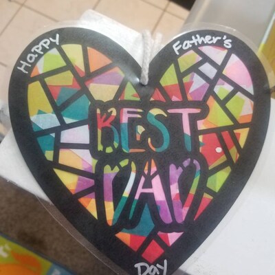 Best Dad Suncatcher Kit Gift for Dad Gift From Kids Kids Craft Kit ...