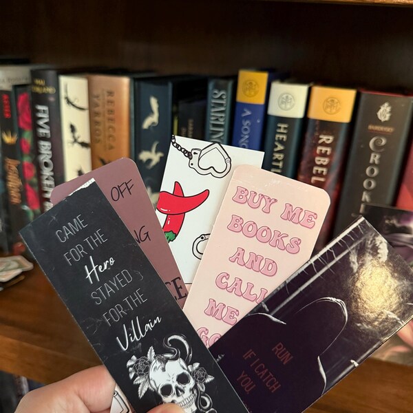 Bookish Soda Pop Bookmarks | Laminated Durable Bookmarks | Fantasy ...
