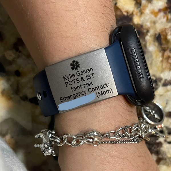 Medical Alert Watch Band, Medical Id Tag, Medical Alert Bracelet ...