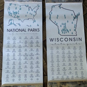 WI State Park Adventure Checklist WITH Pen // Wisconsin State Park ...
