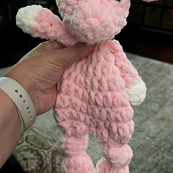 MINI Pia Pig Knotted Lovey — Crochet Pig PATTERN - Etsy