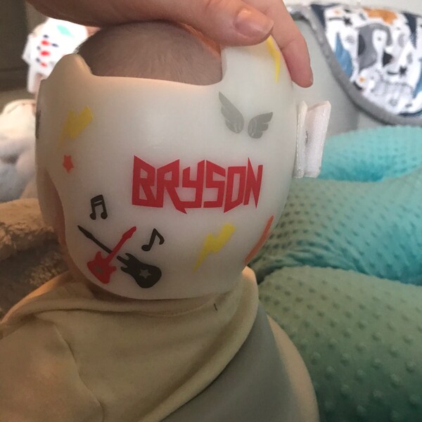 Cranial Band Stickers, Boy Baby Helmet Decals, Cranial Band Decal ...