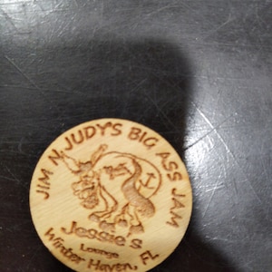 100 Custom Drink Tokens laser Engraved - Etsy
