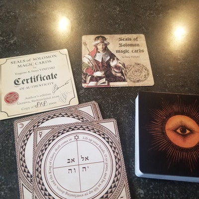 Seals of Solomon Magic Cards, Talismans of King Solomon, Key of Solomon ...