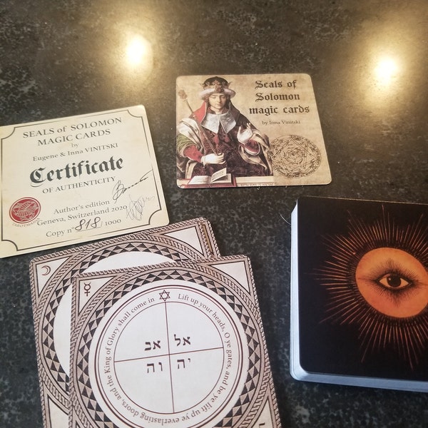 Seals of Solomon Magic Cards, Talismans of King Solomon, Key of Solomon ...